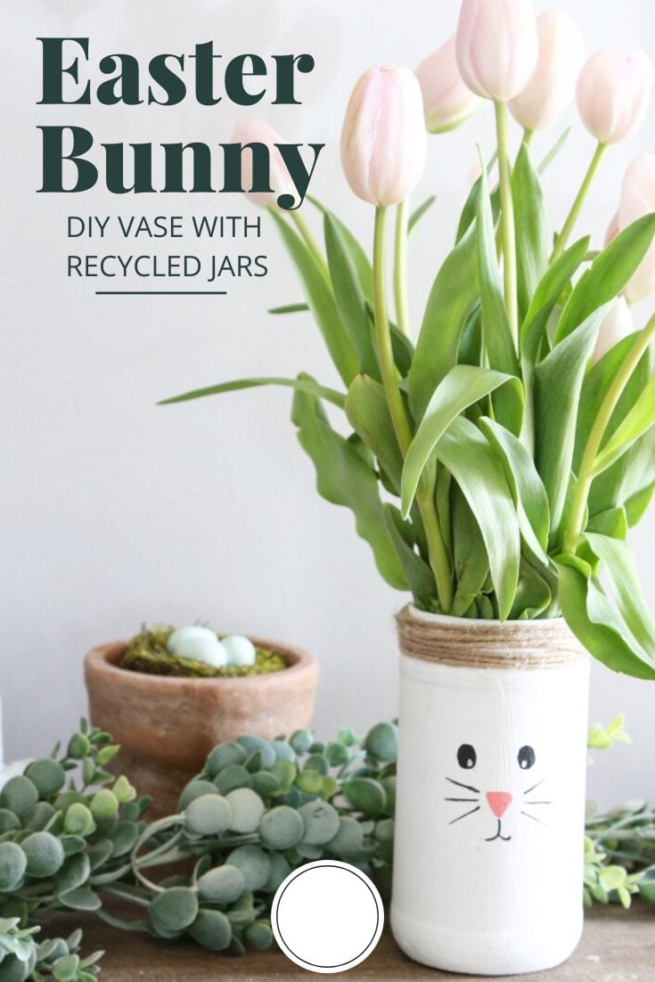 DIY Recycled Easter Bunny Vases - Weekend Craft