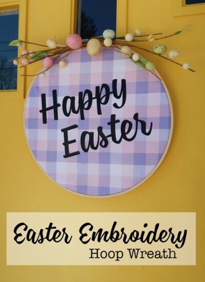 Embroidery Hoop Easter Wreath - Weekend Craft