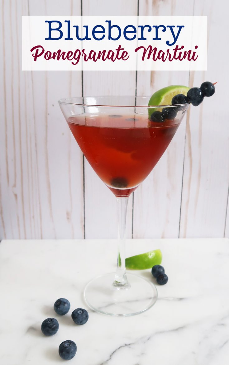 Blueberry Pomegranate Martini - Weekend Craft