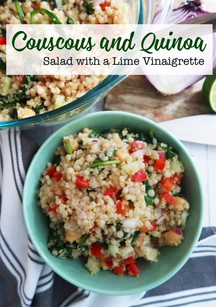 Couscous and Quinoa Salad with Lime Vinaigrette - Weekend Craft