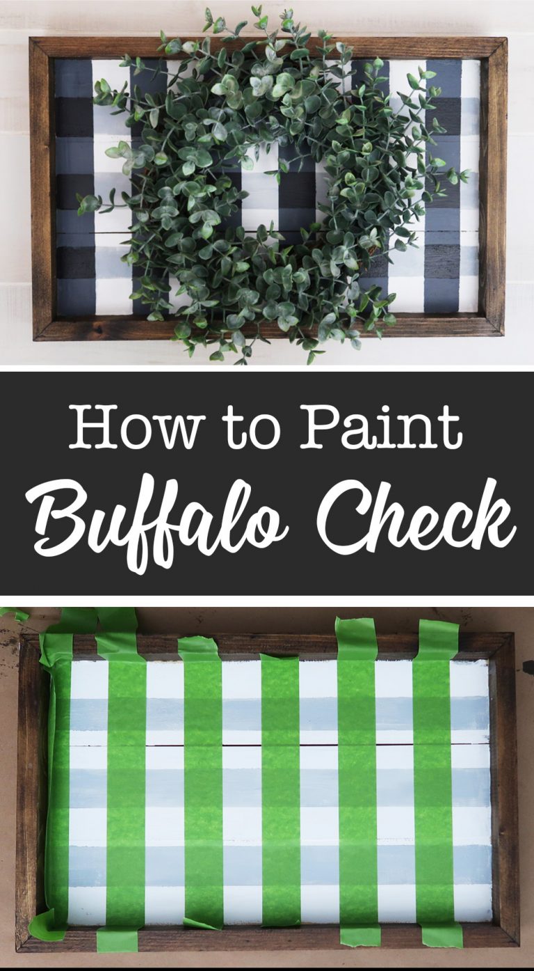 DIY Buffalo Check Sign - Weekend Craft