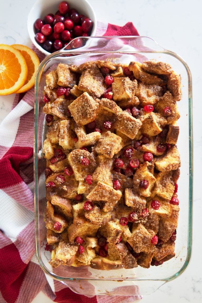 Cranberry Orange Overnight French Toast - Weekend Craft
