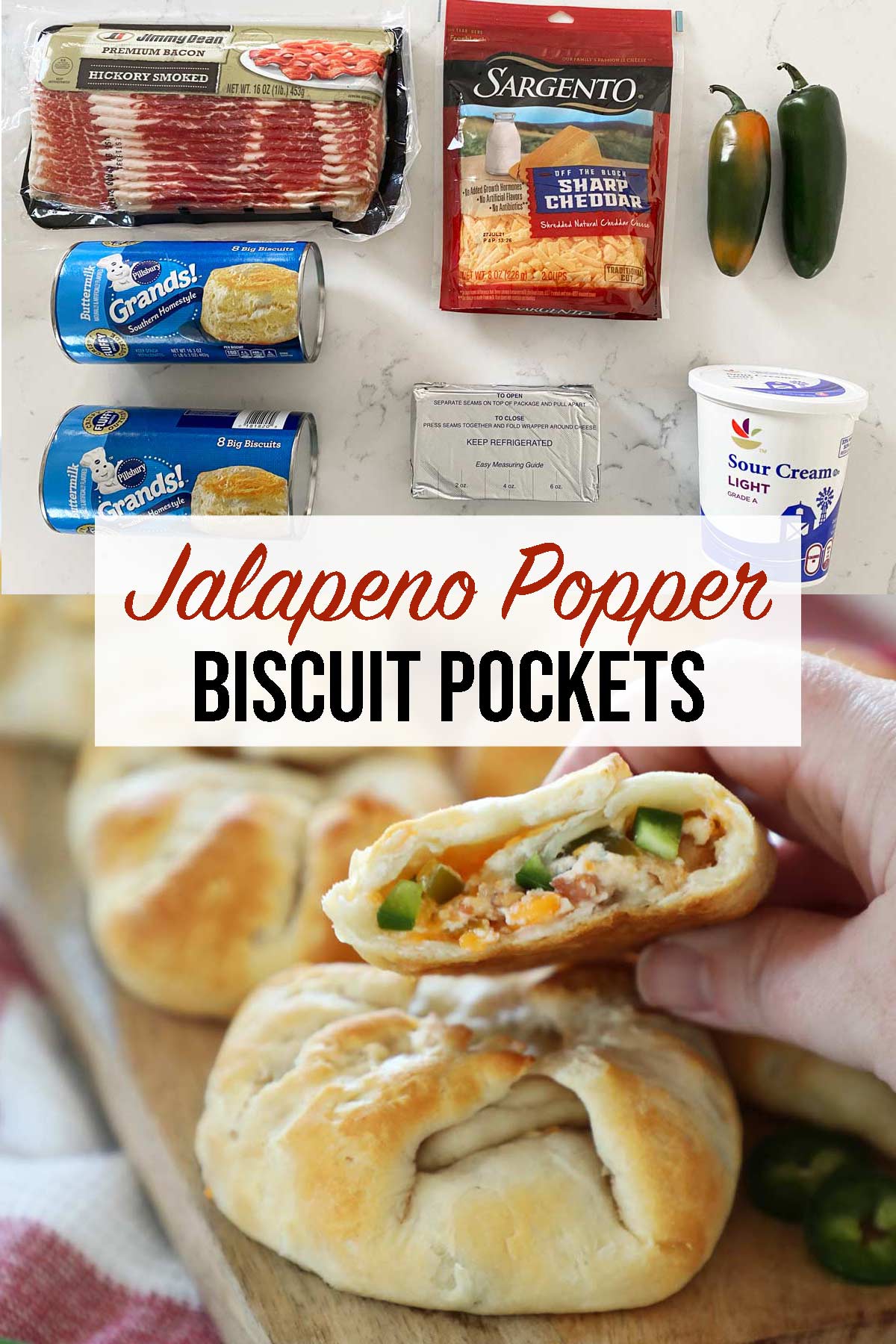 Jalapeño Popper Biscuit Pockets - Weekend Craft