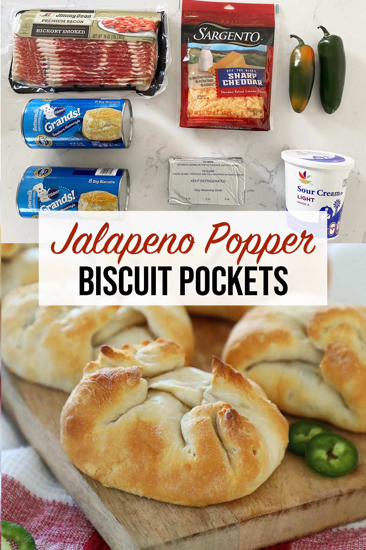 Jalapeño Popper Biscuit Pockets - Weekend Craft