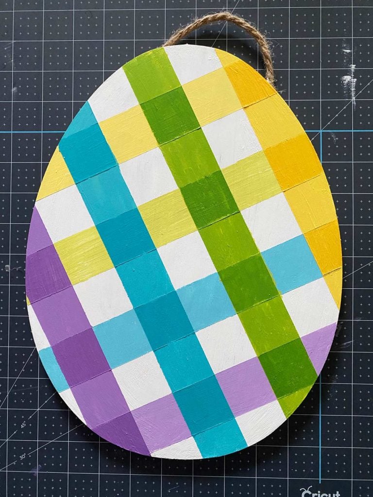 How To Paint Multicolored Plaid - Weekend Craft