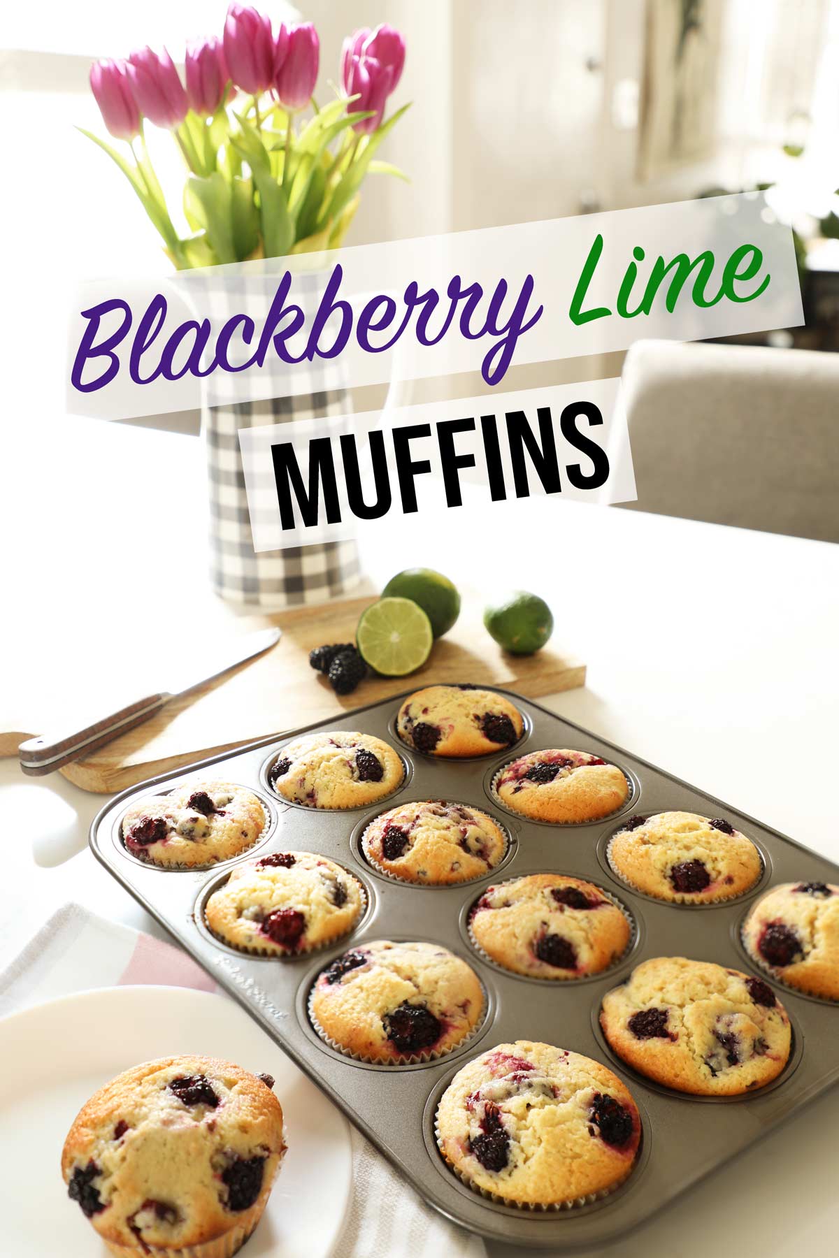 Blackberry Lime Muffins - Weekend Craft