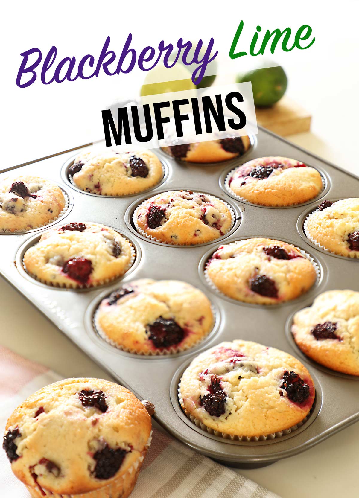 Blackberry Lime Muffins - Weekend Craft