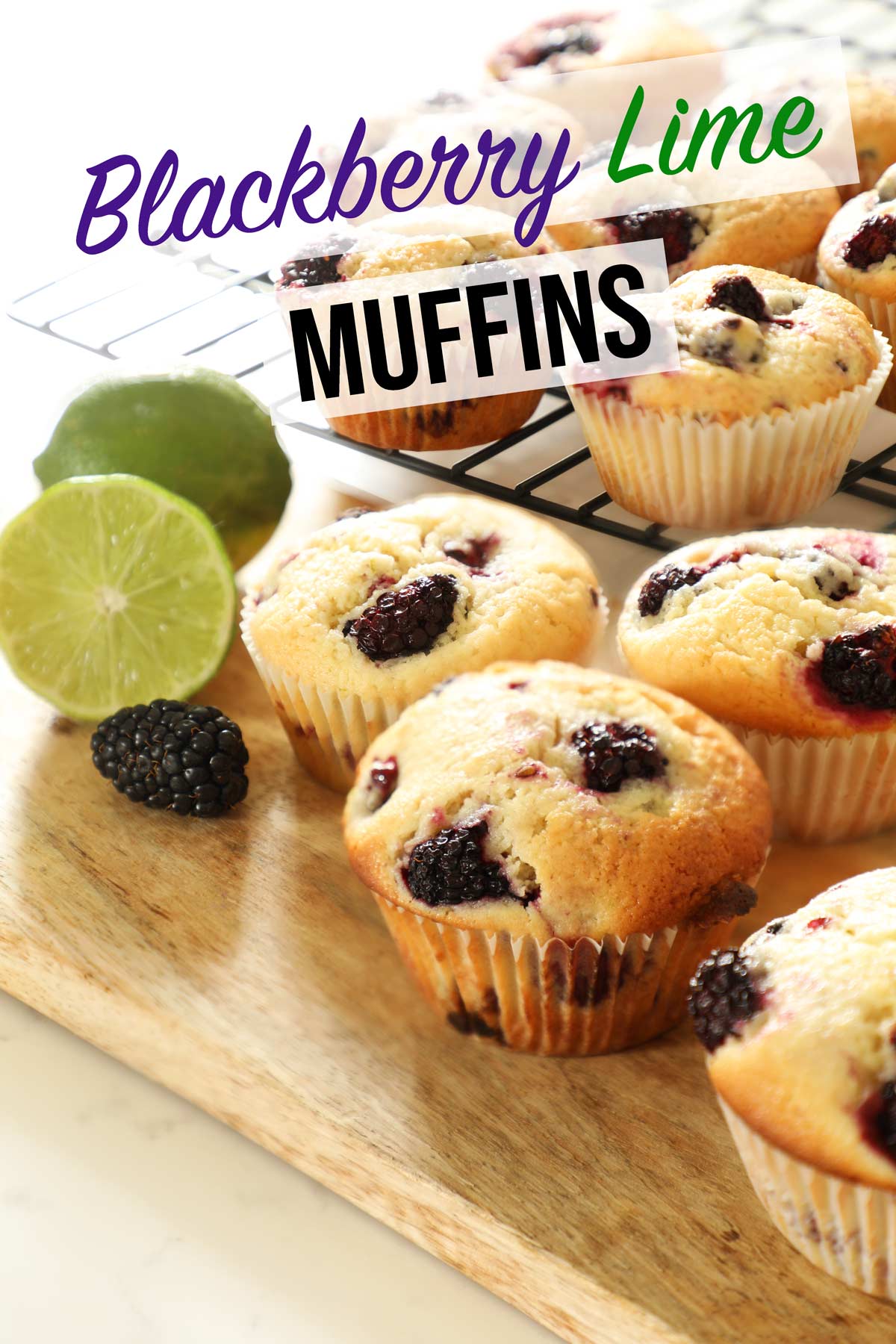 Blackberry Lime Muffins - Weekend Craft