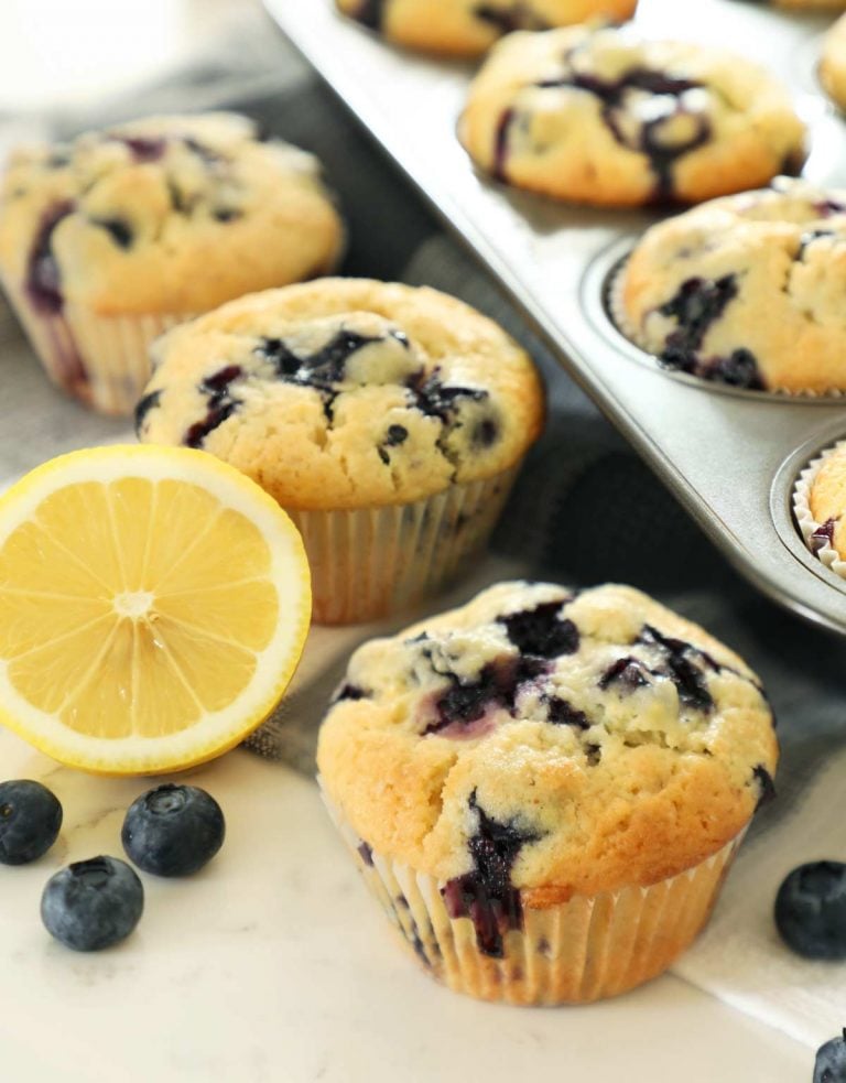 Lemon Blueberry Muffins - Weekend Craft