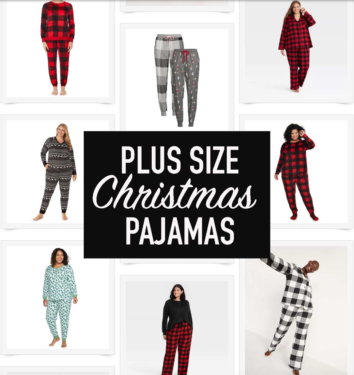 Plus Size Christmas Pajamas - Weekend Craft