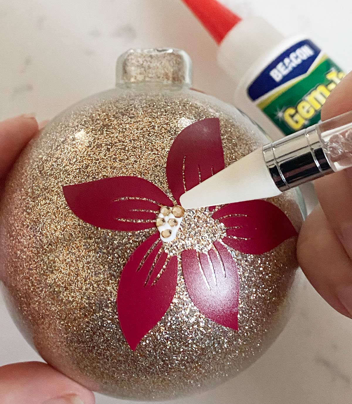 DIY Rhinestone Ornament - Weekend Craft