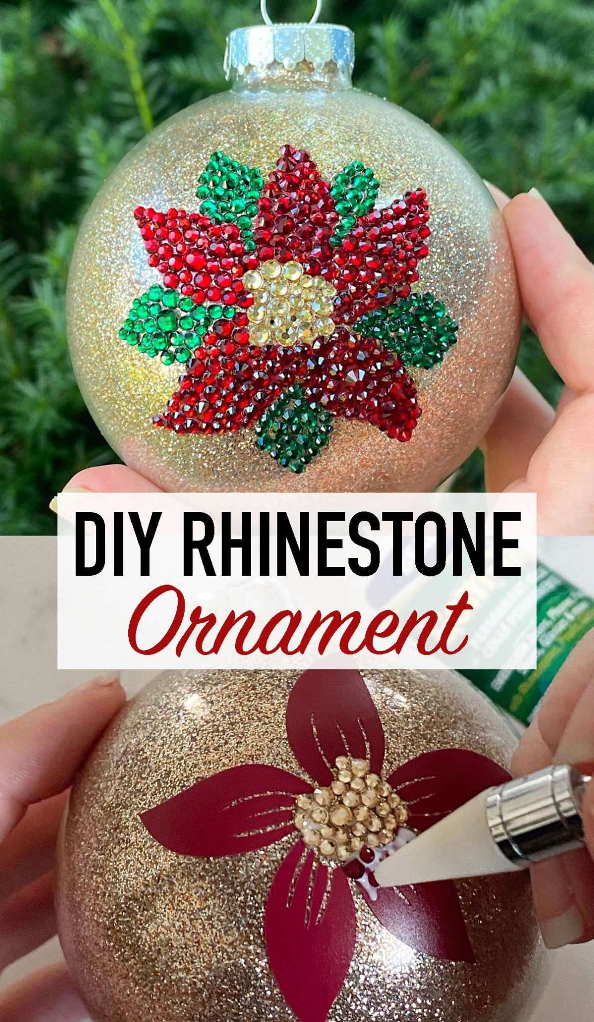 DIY Rhinestone Ornament - Weekend Craft