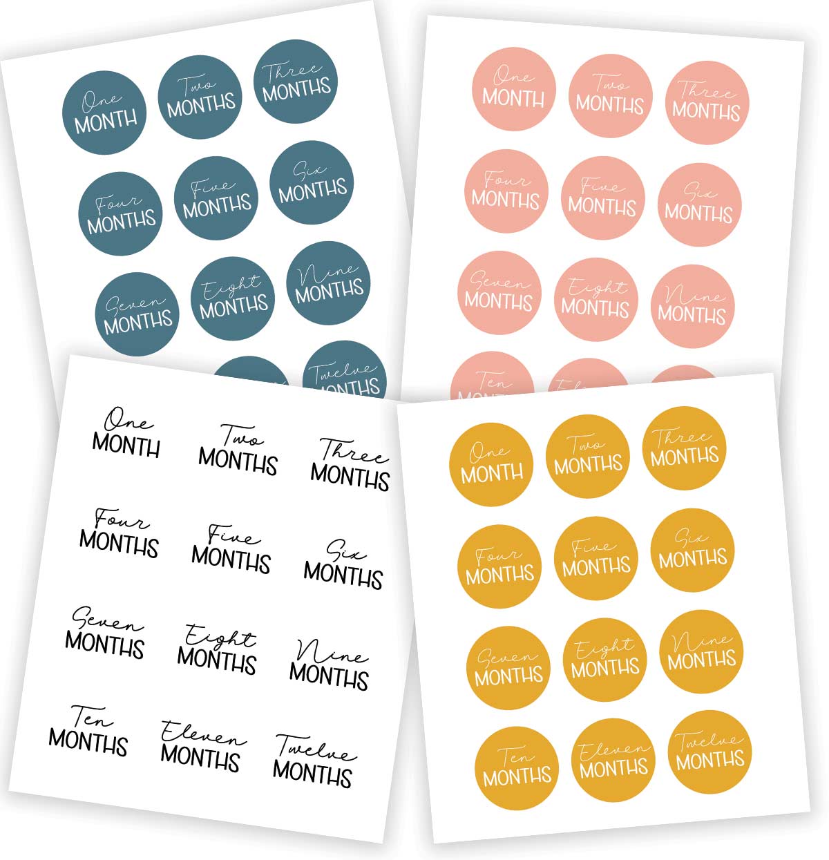 DIY Baby Monthly Milestones - Weekend Craft