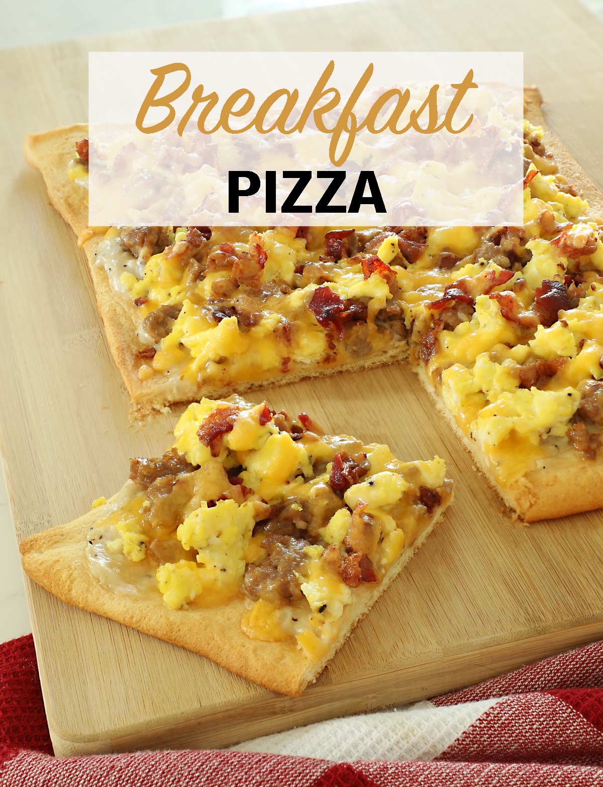 Bacon and Sausage Breakfast Pizza - Weekend Craft