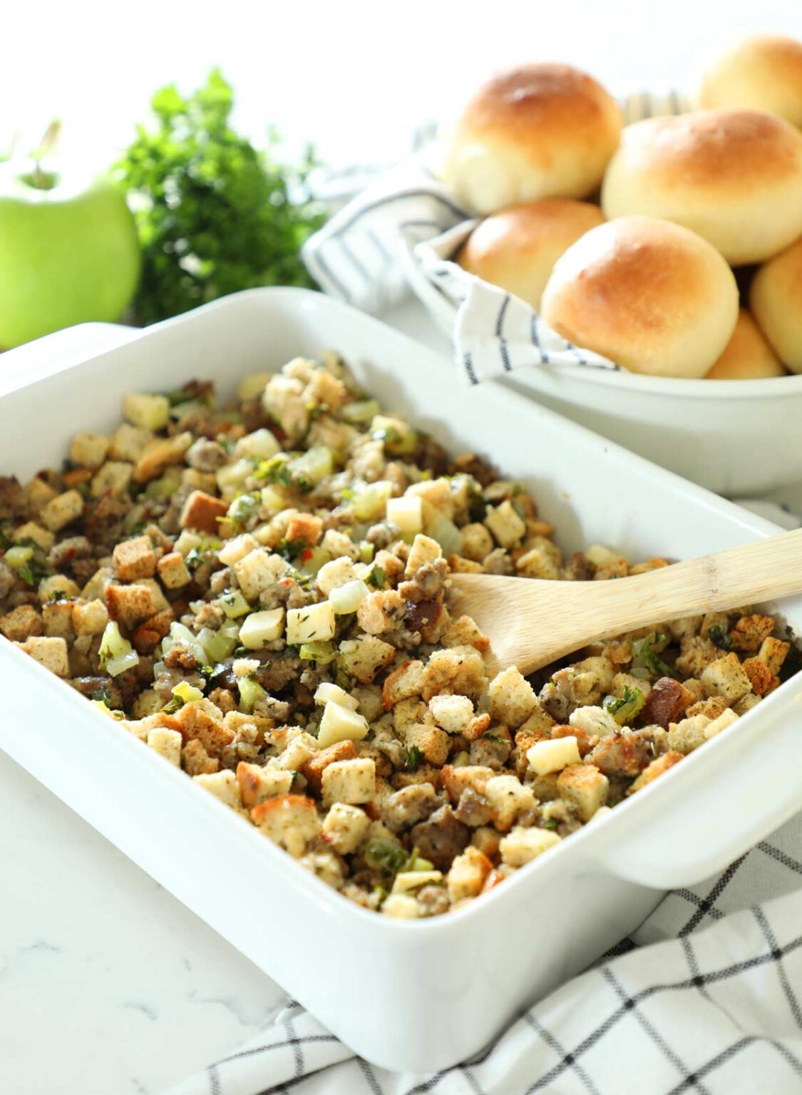 Apple Sausage Stuffing - Weekend Craft