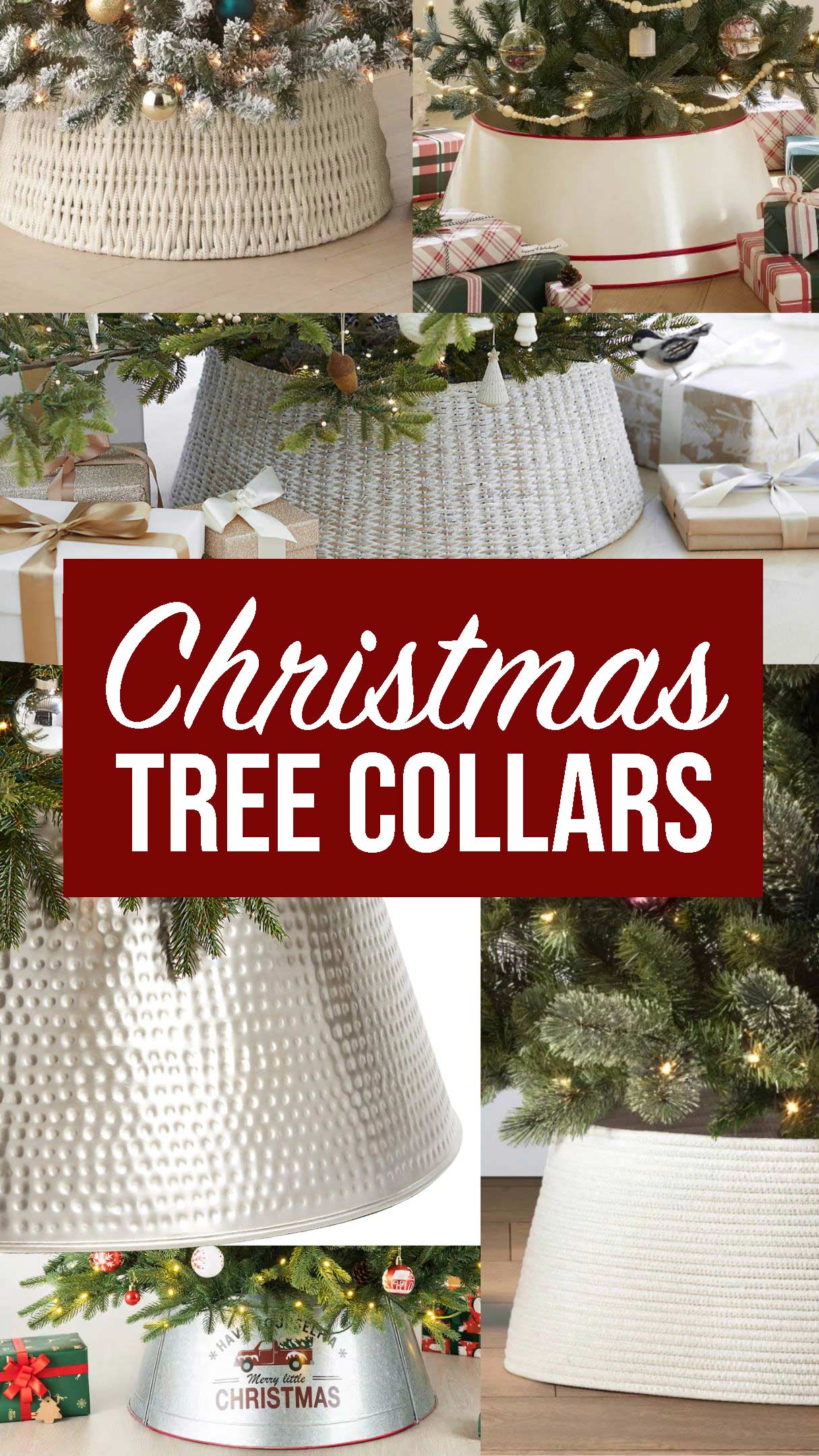 Christmas Tree Collars and Baskets - Weekend Craft