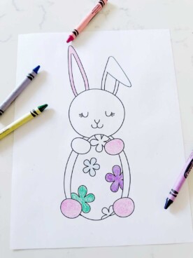 Easter Bunny Coloring Pages - Weekend Craft