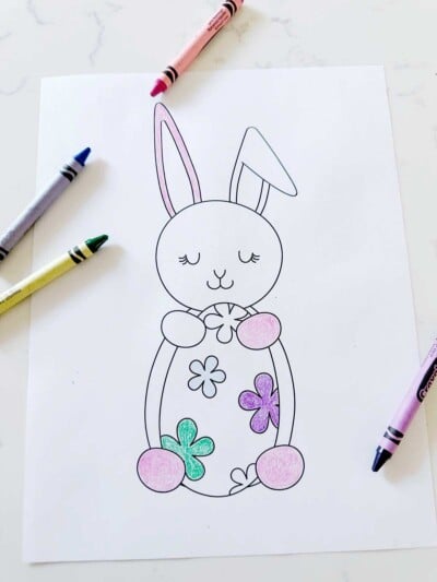 Easter Bunny Coloring Pages - Weekend Craft