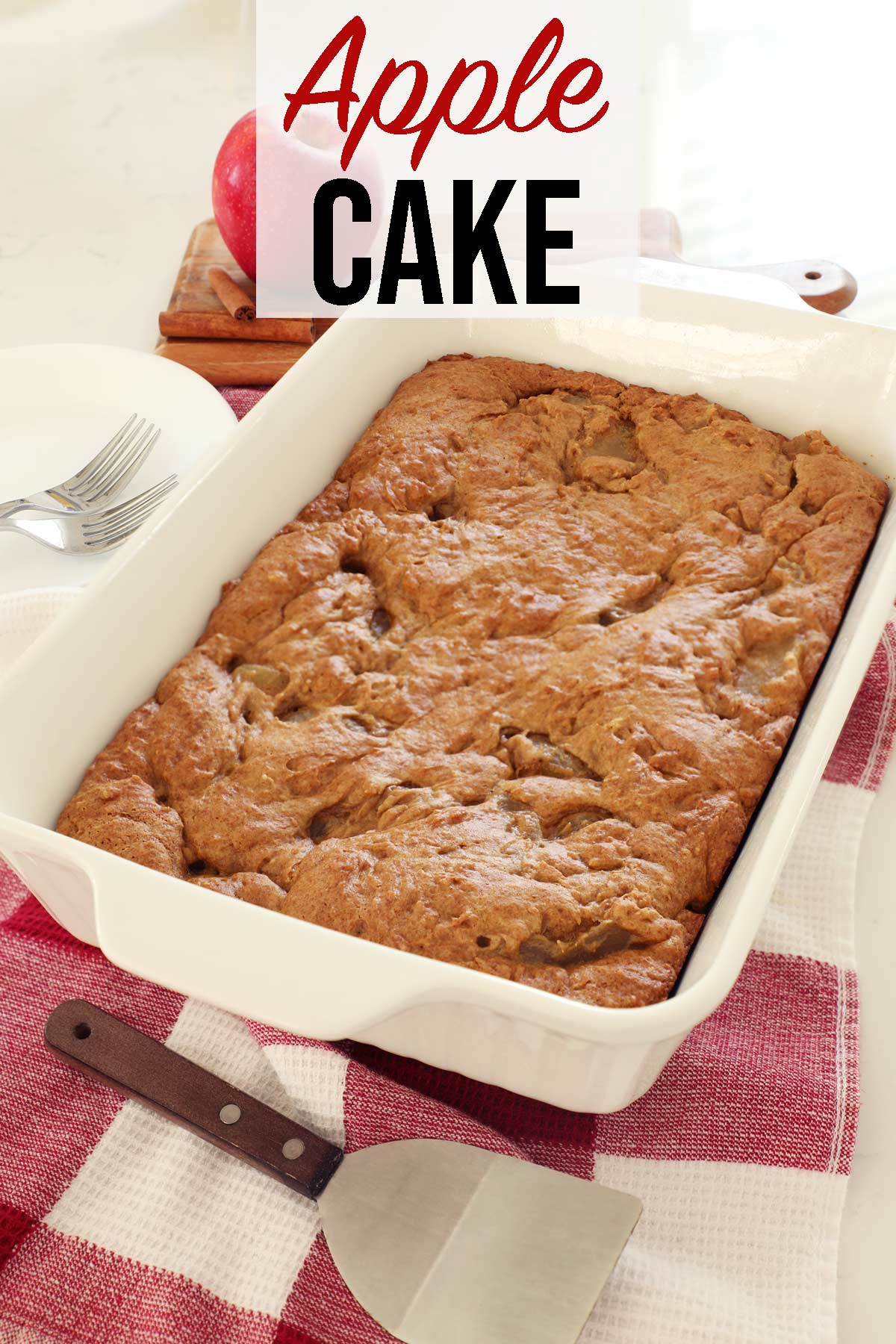 3 Ingredient Apple Spice Cake - Weekend Craft