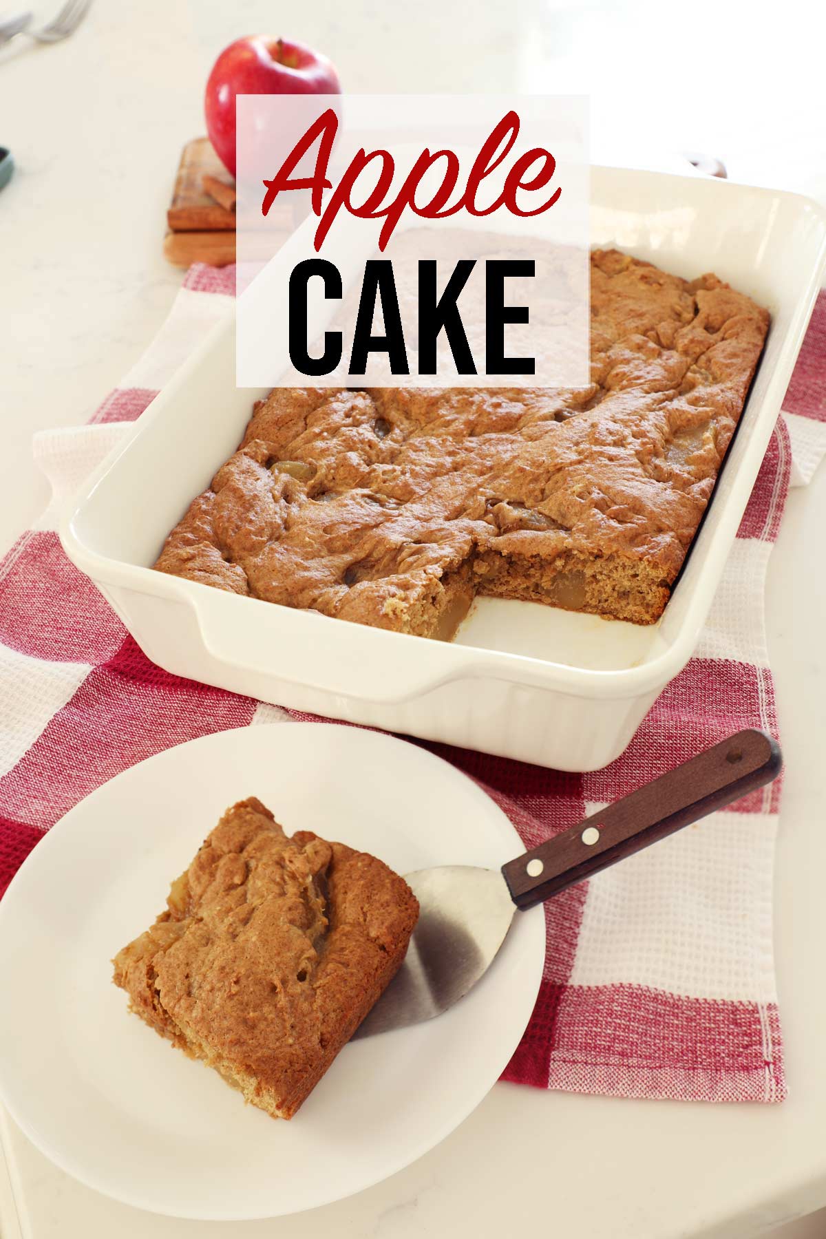 3 Ingredient Apple Spice Cake - Weekend Craft