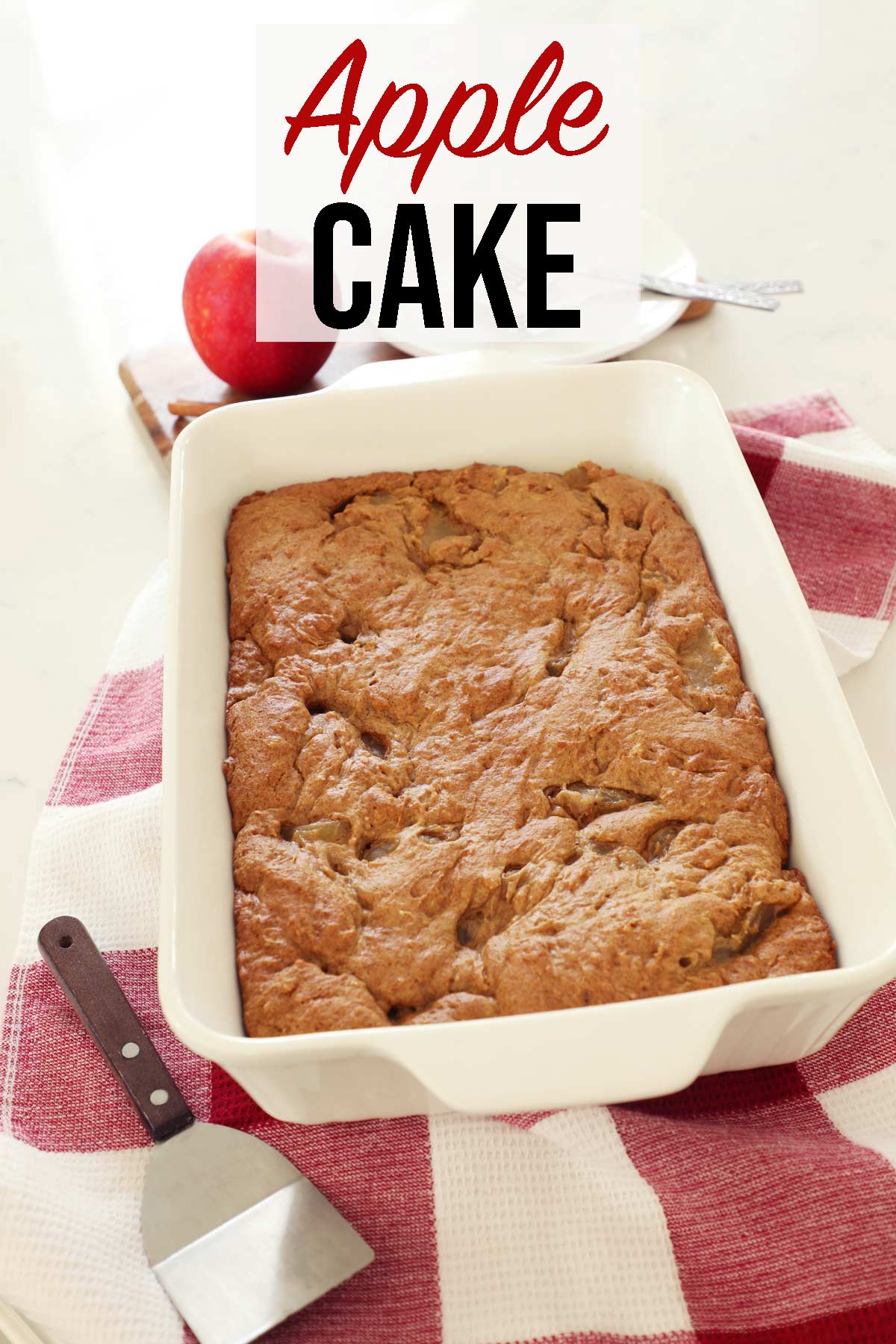 3 Ingredient Apple Spice Cake - Weekend Craft