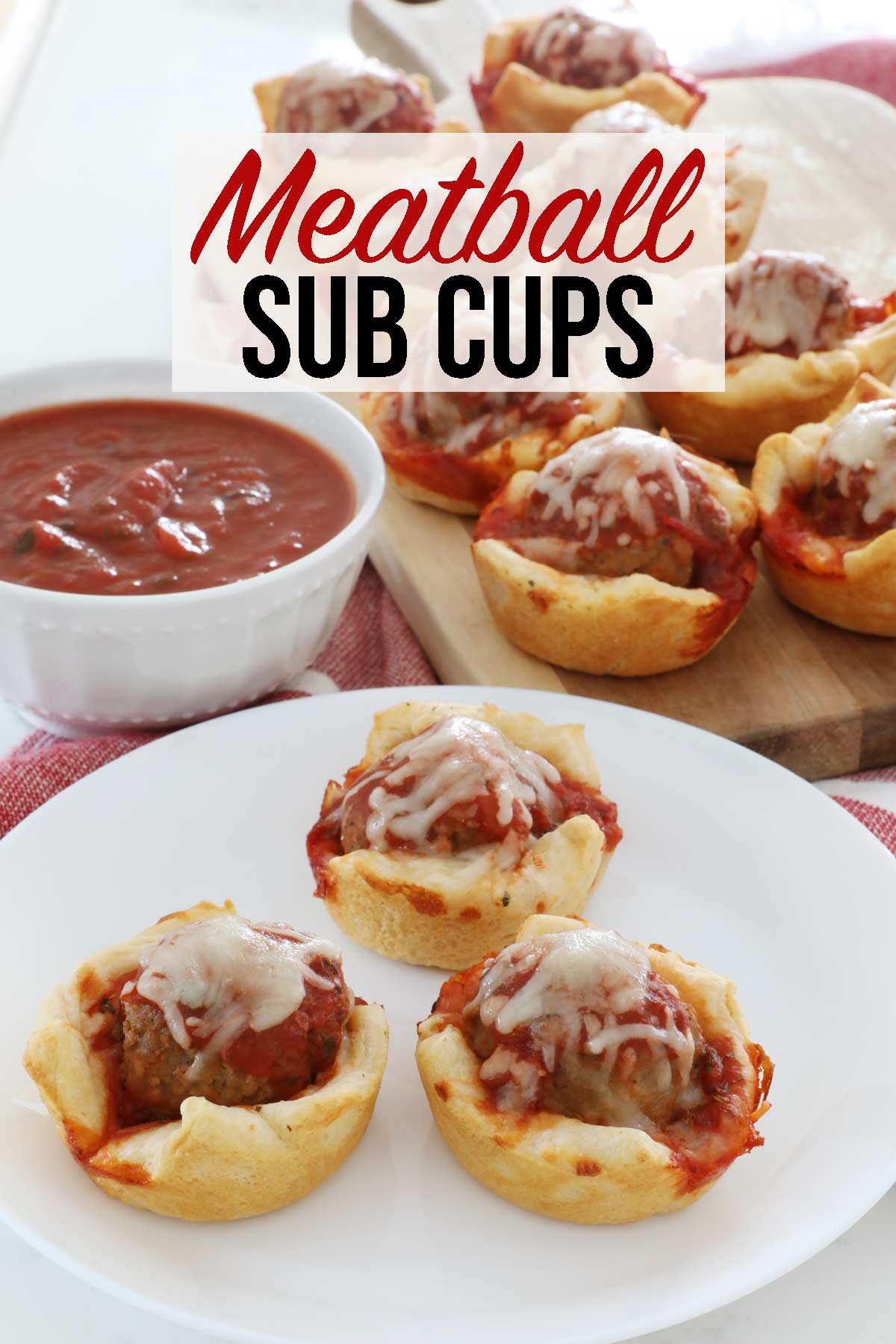 Individual Meatball Sub Cups - Weekend Craft