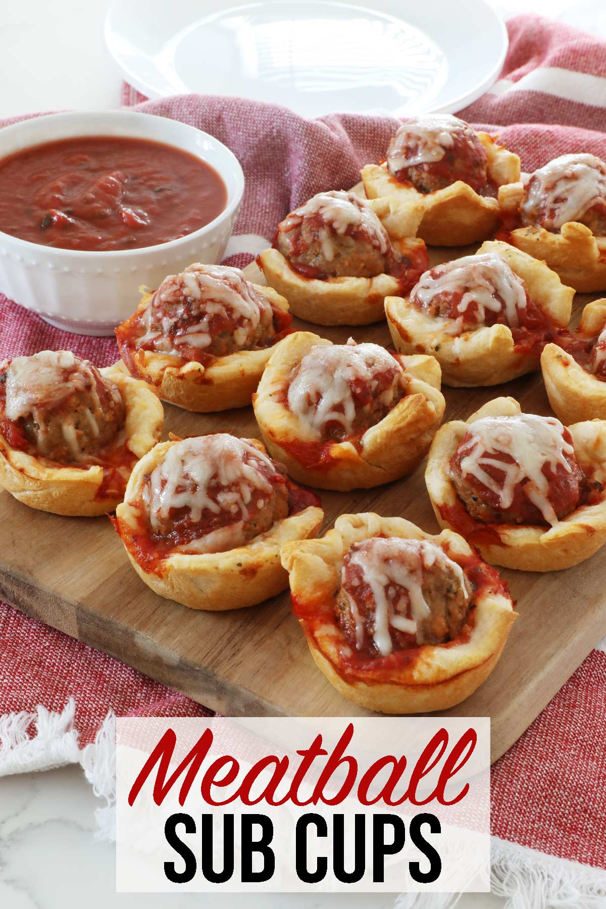 Individual Meatball Sub Cups - Weekend Craft