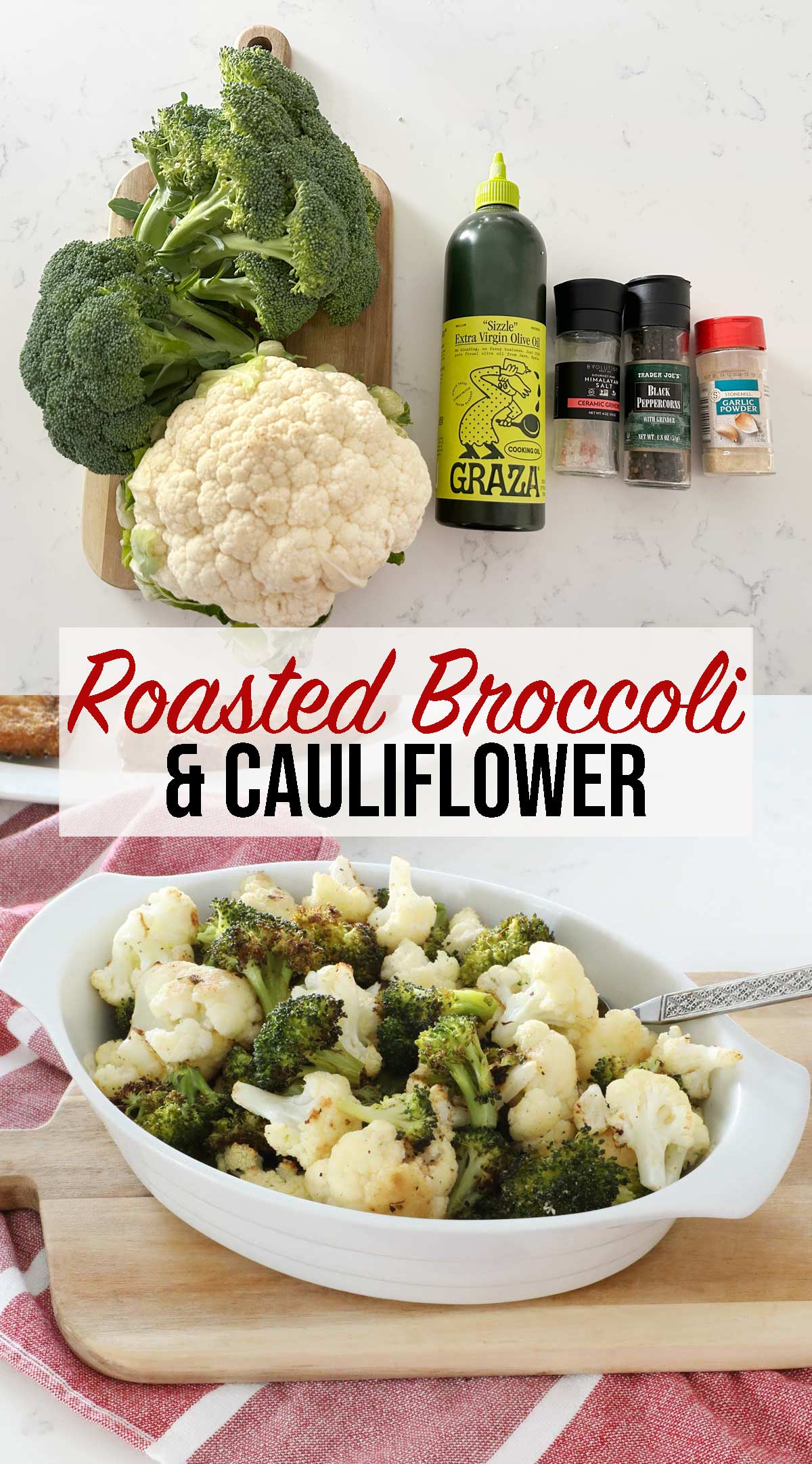 Roasted Broccoli and Cauliflower - Weekend Craft